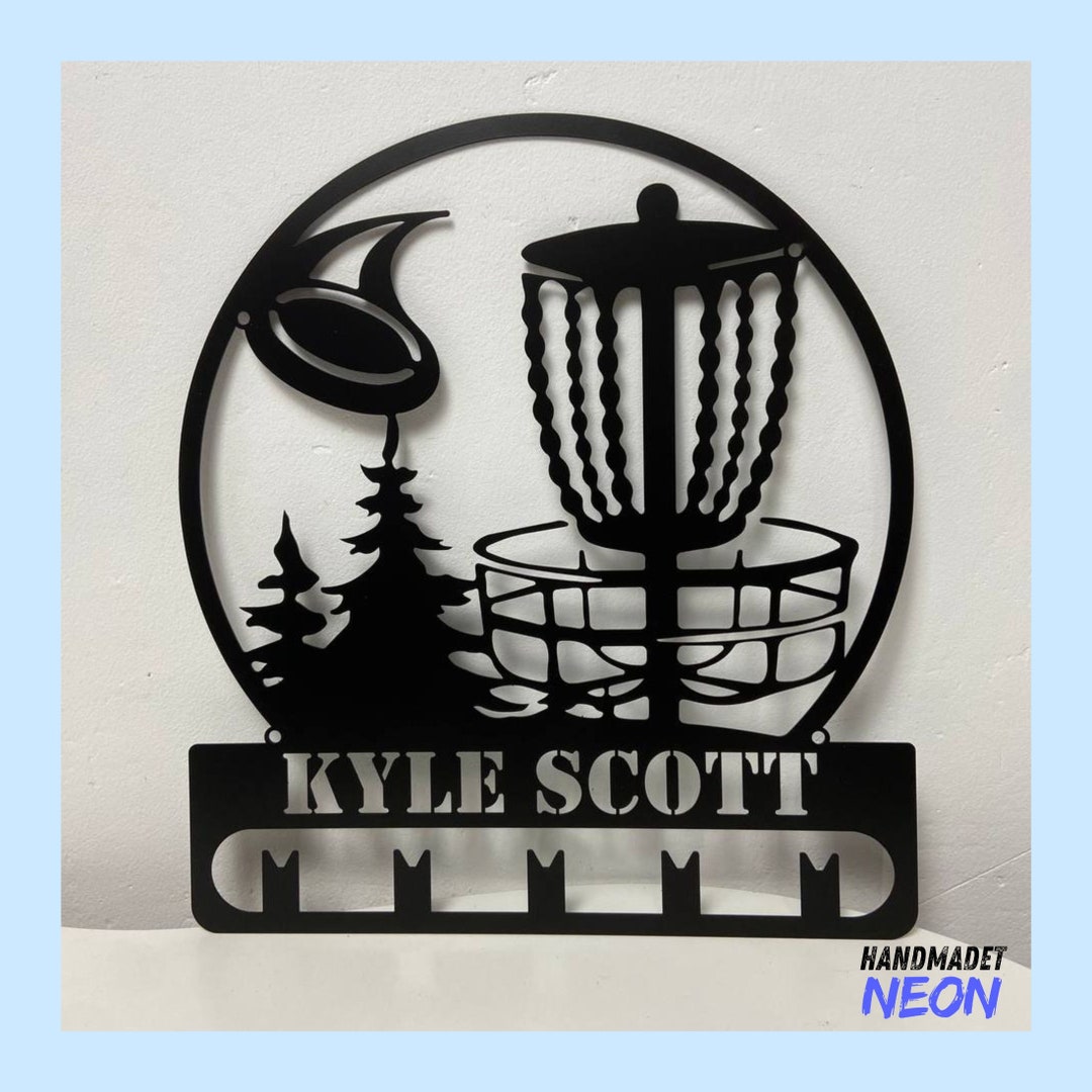 Custom Disc Golf Medal Hanger, Disc Golf Player Medal Holder, Sport ...