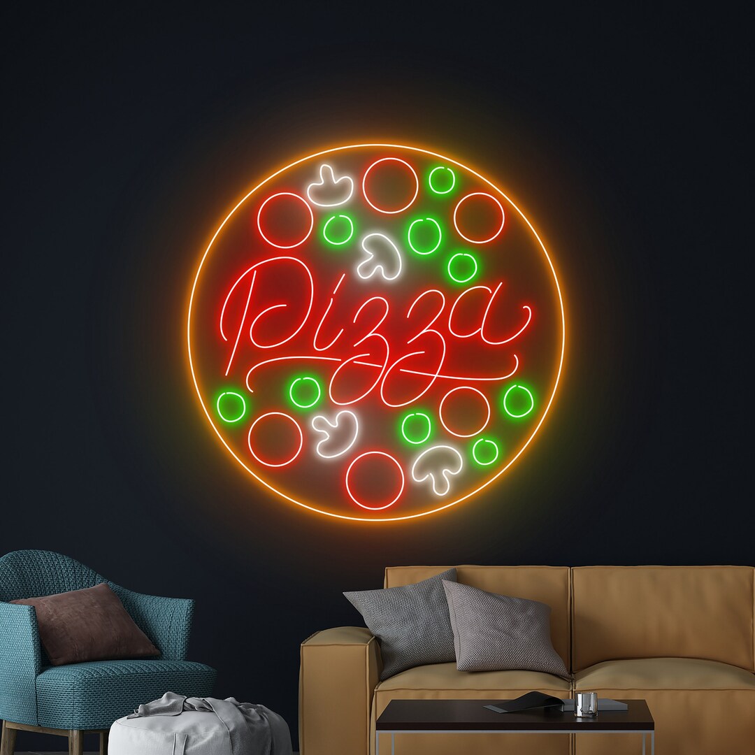 Pizza Restaurant Neon Sign, Pizza Neon Light, Pizza Led Light, Pizza ...