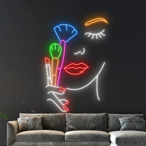 Make up Artist Neon Sign, Cosmetics Neon Light, Beauty Product Led Sign ...