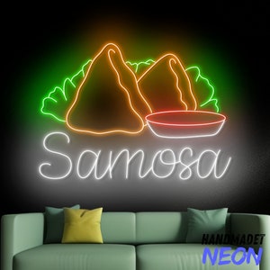 Samosa Neon Sign, Samosa India Led Sign, Samosa Led Light, Samosa India ...