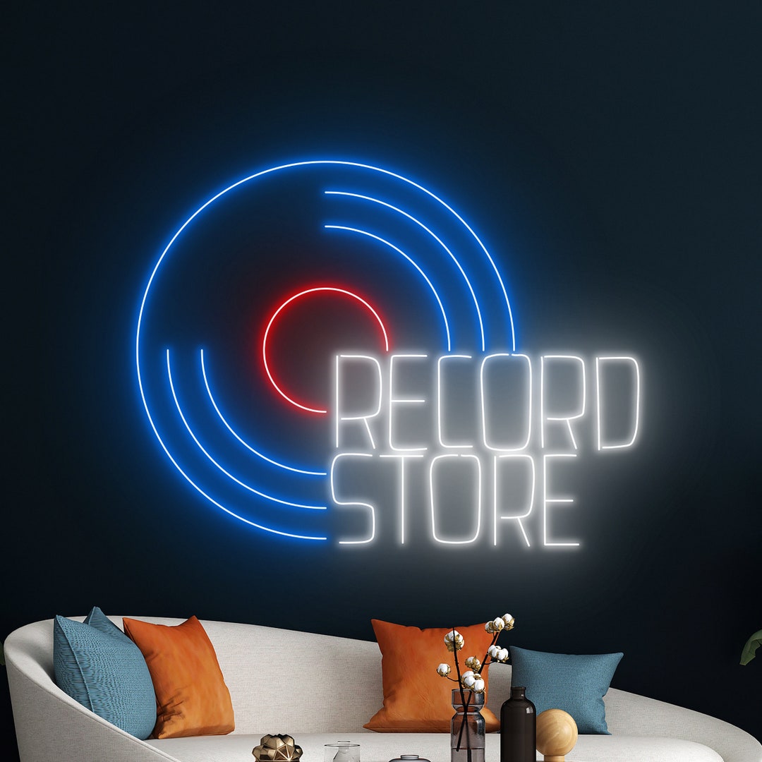 Custom Record Disc Led Sign, Music Sound Wave Neon Light, DJ Neon Sign ...