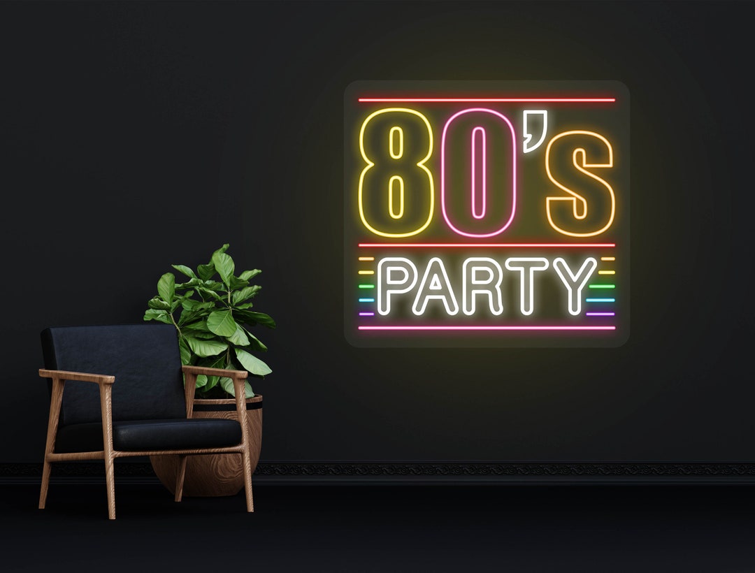 Retro 80s Led Sign, Retro Neon Sign, Wall Decor, Back to the 80s Led ...