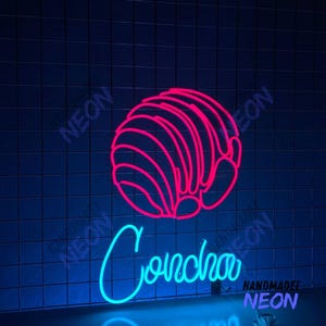Concha Neon Sign, Concha Led Sign, Mexico Concha Led Light, Concha Neon ...