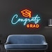 Congrats Grad Neon Sign , Graduation Neon Sign, Neon Light Wall Decor ...