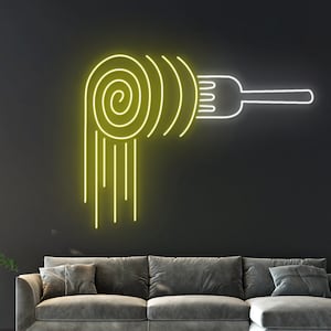 Spaghetti Pasta Neon Sign, Spaghetti Pasta LED Light, Spaghetti Neon ...