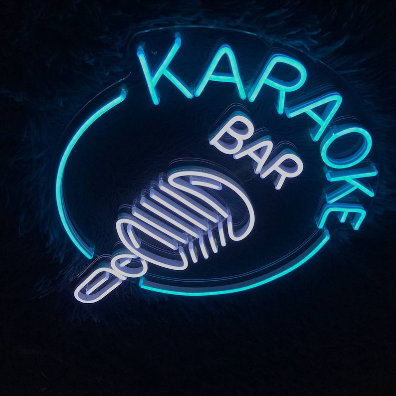 Karaoke Neon Sign Karaoke Bar Neon Sign Karaoke Club Neon - Etsy
