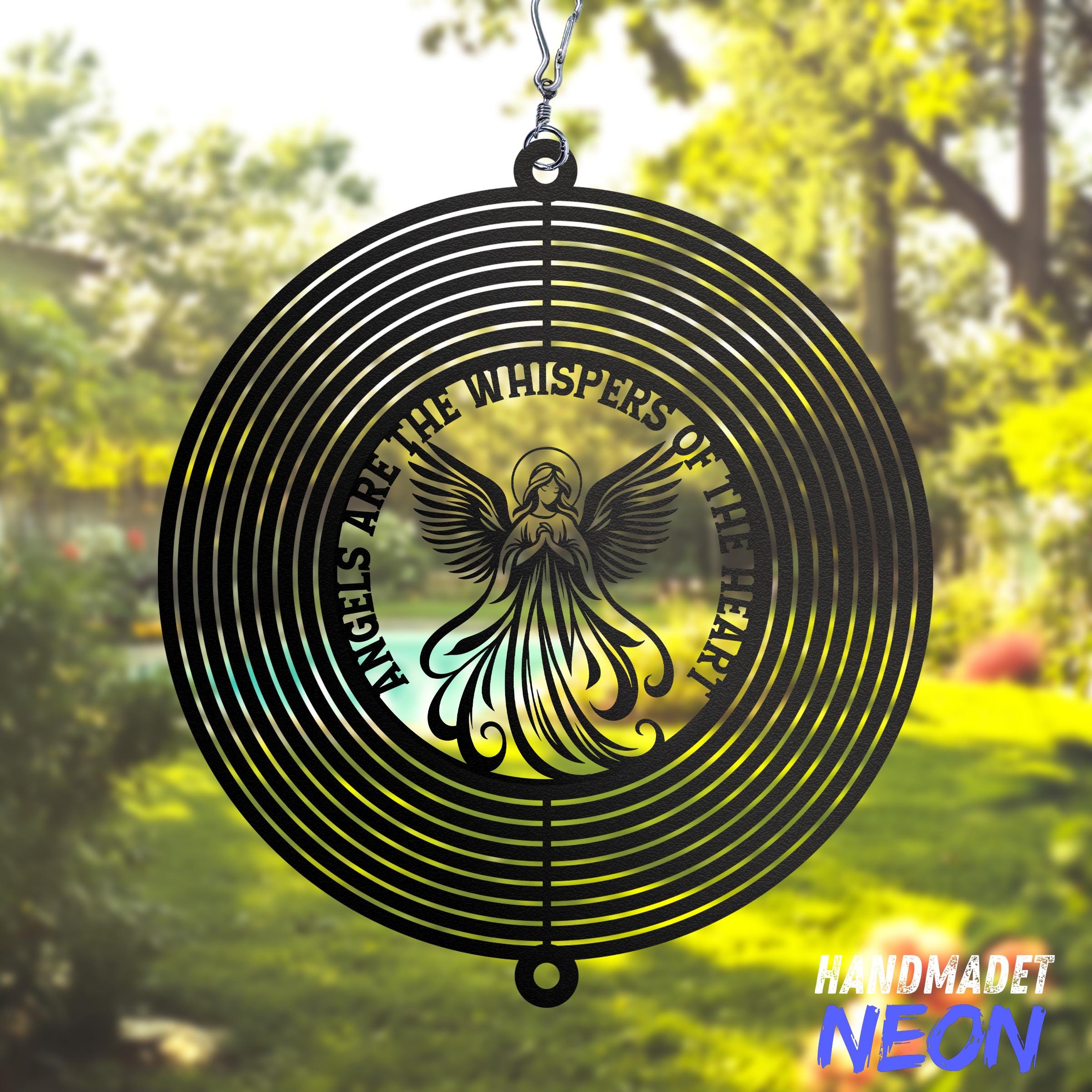Custom Angel Wind Spinner, 3D Kinetic Garden Decor Hanging Yard Art ...
