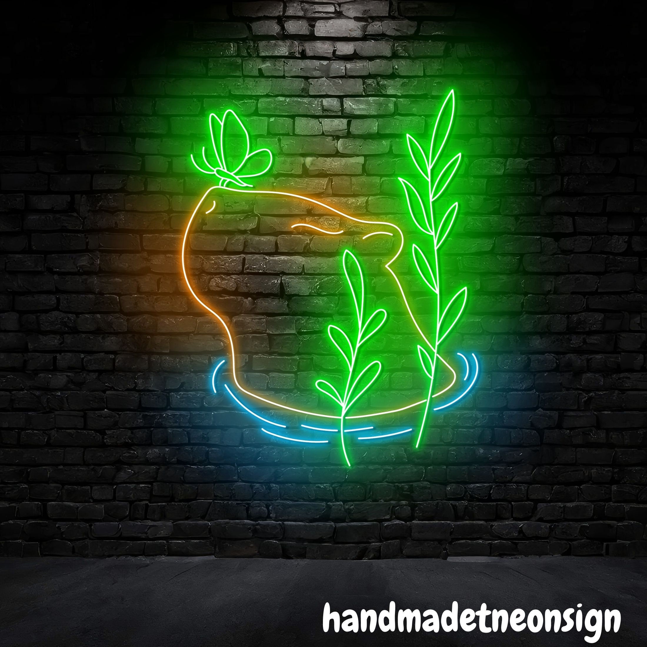 Cute Capybara Neon Sign, Capybara Led Sign, Capybara Neon Light ...