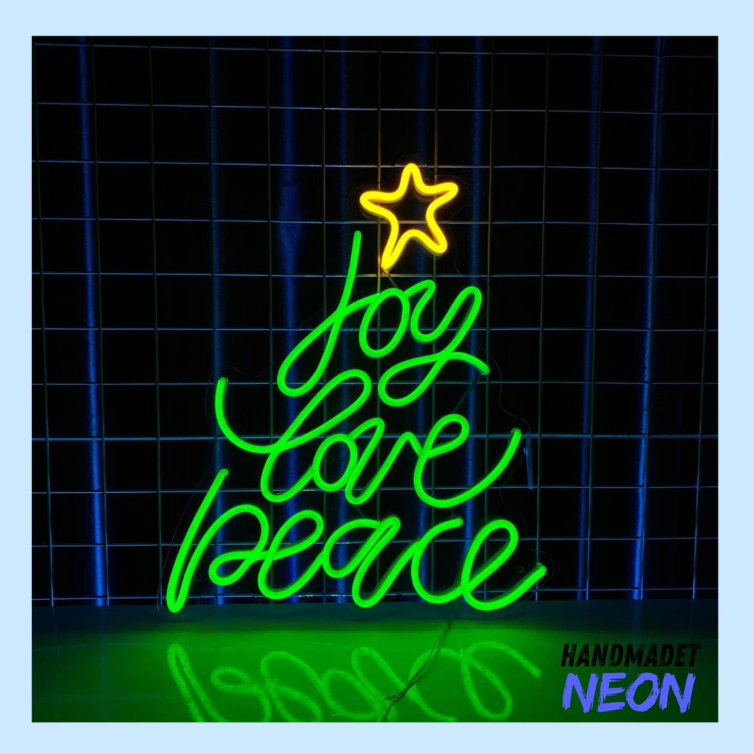 Joy Love Peace Led Sign, Joy Love Peace Led Sign, Wall Decor, Christmas ...