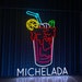 Michelada Neon Sign, Michelada Neon Light, Michelada Cocktail LED Light ...