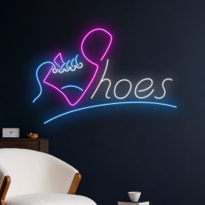 Shoes Neon Sign, Shoes Shop Neon Light, Sport Shoes Led Sign, Sneaker ...