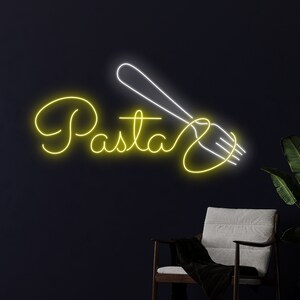 Pasta Neon Sign, Italian Noodles Led Light, Italy Noodle Neon Sign ...