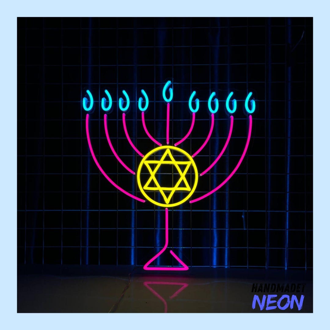 Hanukkah Led Sign, Hanukkah Neon Sign, Happy Hanukkah Led Light ...