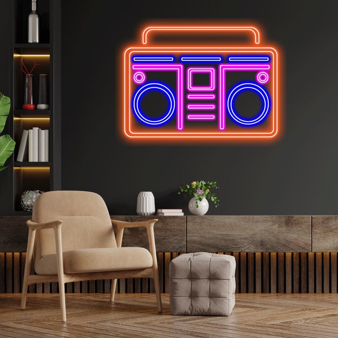 Tape Neon Sign Recorder Led Sign Cassette Led Sign Boombox - Etsy