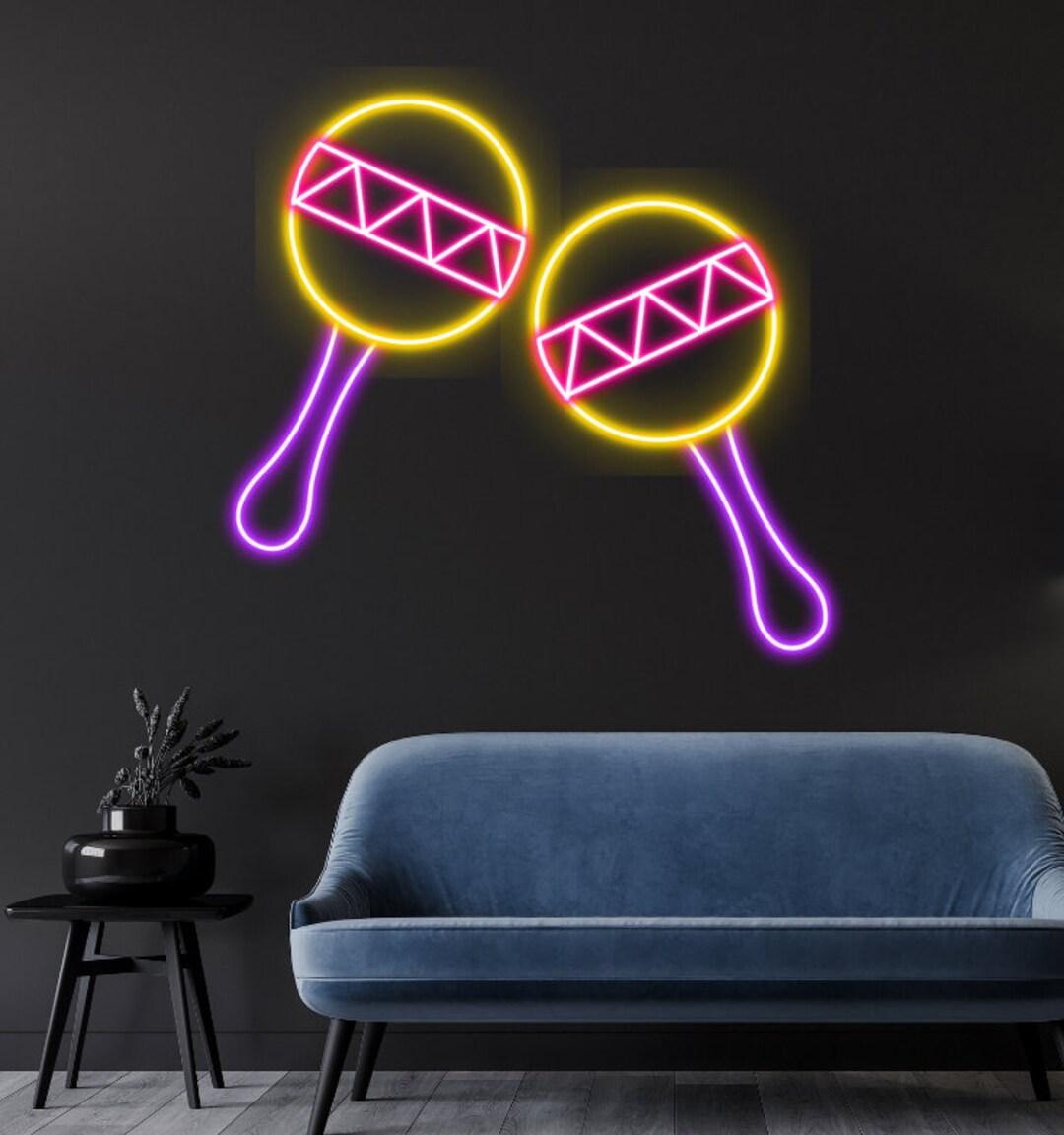 Carnival Maracas Led Sign Carnival Maracas Neon Sign Wall - Etsy