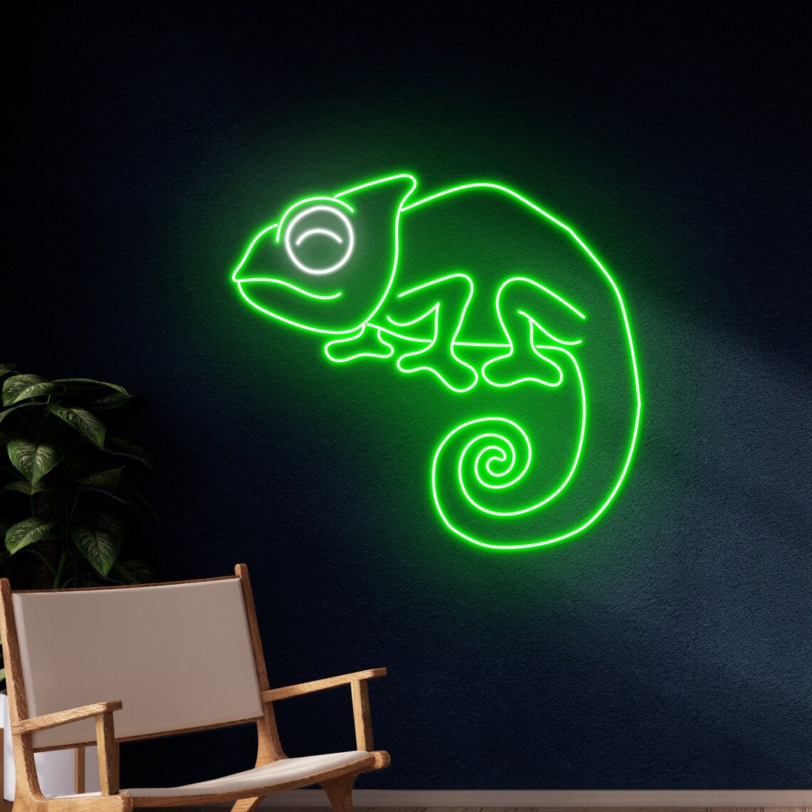 Chameleon Neon Sign, Chameleon LED Light, Chameleon LED Sign, Reptile ...
