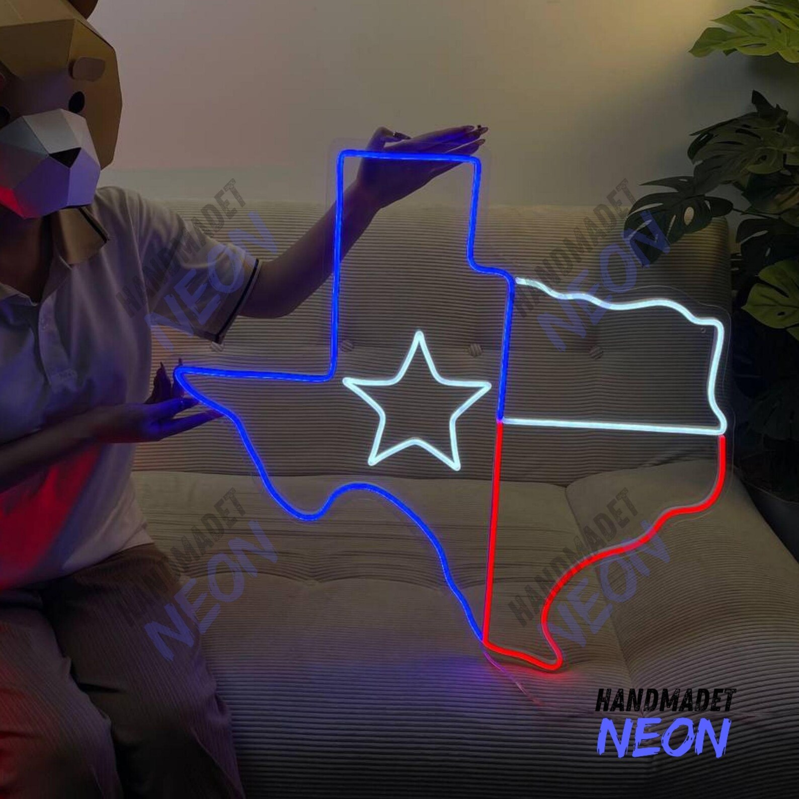 Texas Map Led Sign Texas Led Sign, Wall Decor, Texas Neon Sign, Custom ...