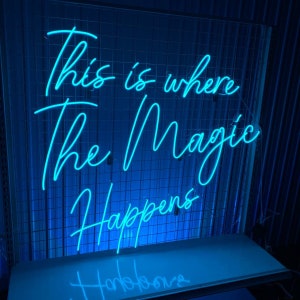 This is Where the Magic Happens Led Sign, This is Where the Magic ...