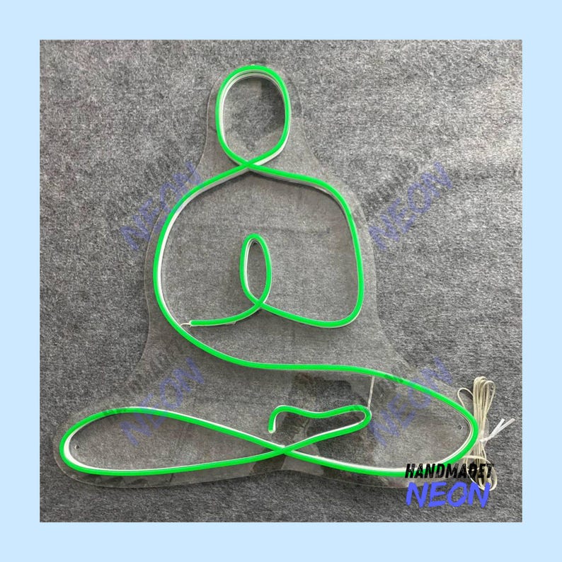 Buddha Neon Sign, Yoga Led Decor, Buddhist God Led Light Sign, Custom ...