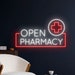 Open Pharmacy Neon Sign, Pharmacy Neon Light, Pharmacy Led Light ...