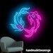 Koi Fish Neon Sign, Koi Fish Led Sign, Custom Fish Neon Light, Japanese ...
