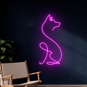 Dog Neon Sign, Dog Led Sign, Pet Neon Light, Animal Led Light, Nursery ...