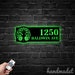 Personalized Tree of Life House Number, Green Tree Home Number Metal ...