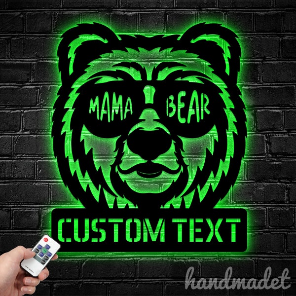 Mama Bear Metal Sign - Etsy