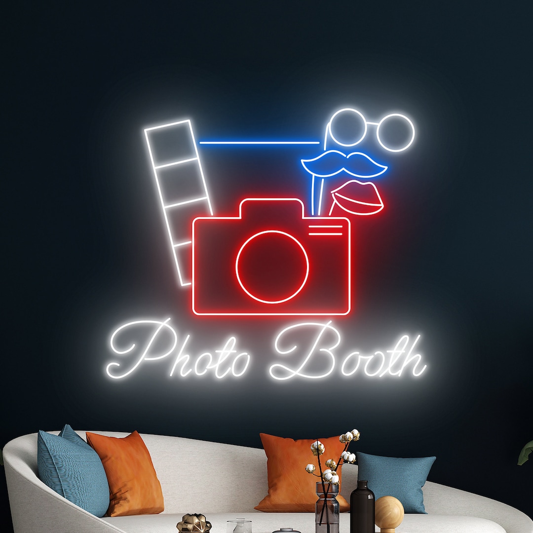 Photo Booth Neon Sign, Photo Studio Neon Light, Camera LED Light ...