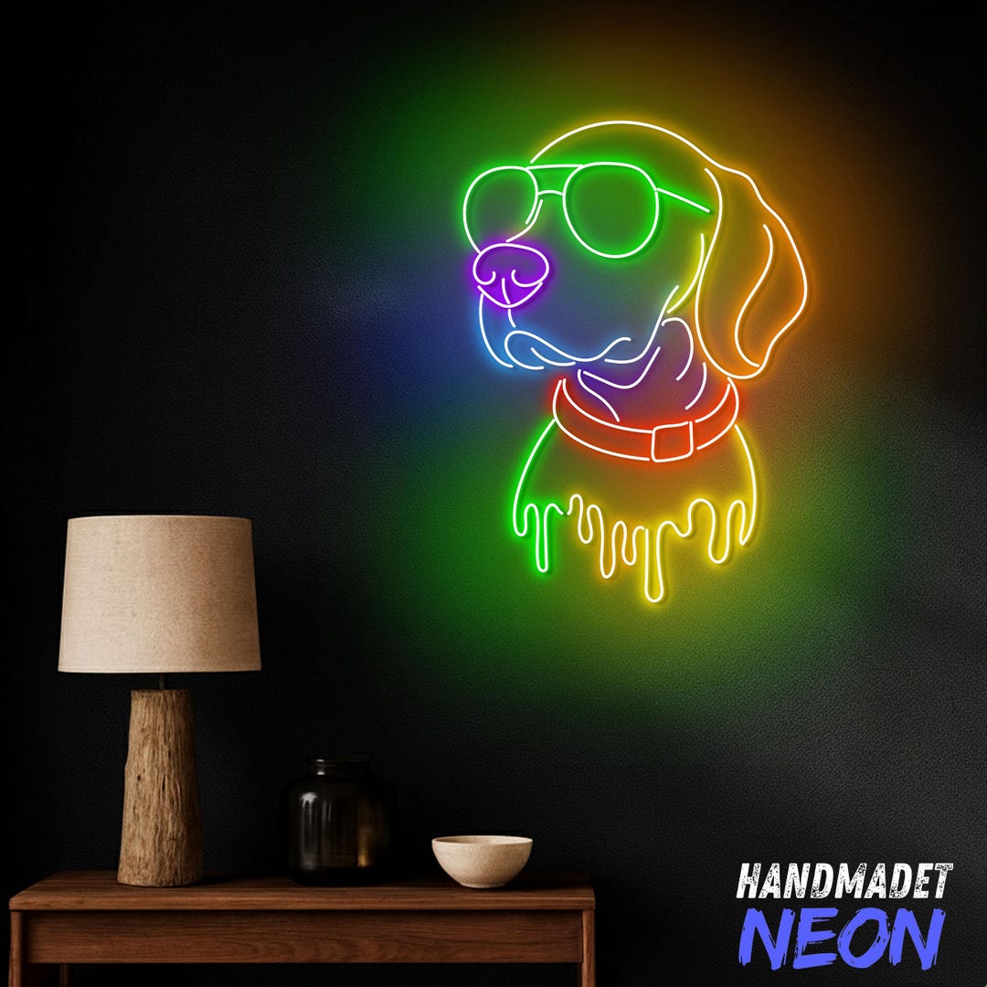 Beagle Neon Sign: Dog Breed Neon Light Decor, Gift for Dog Lovers - Etsy