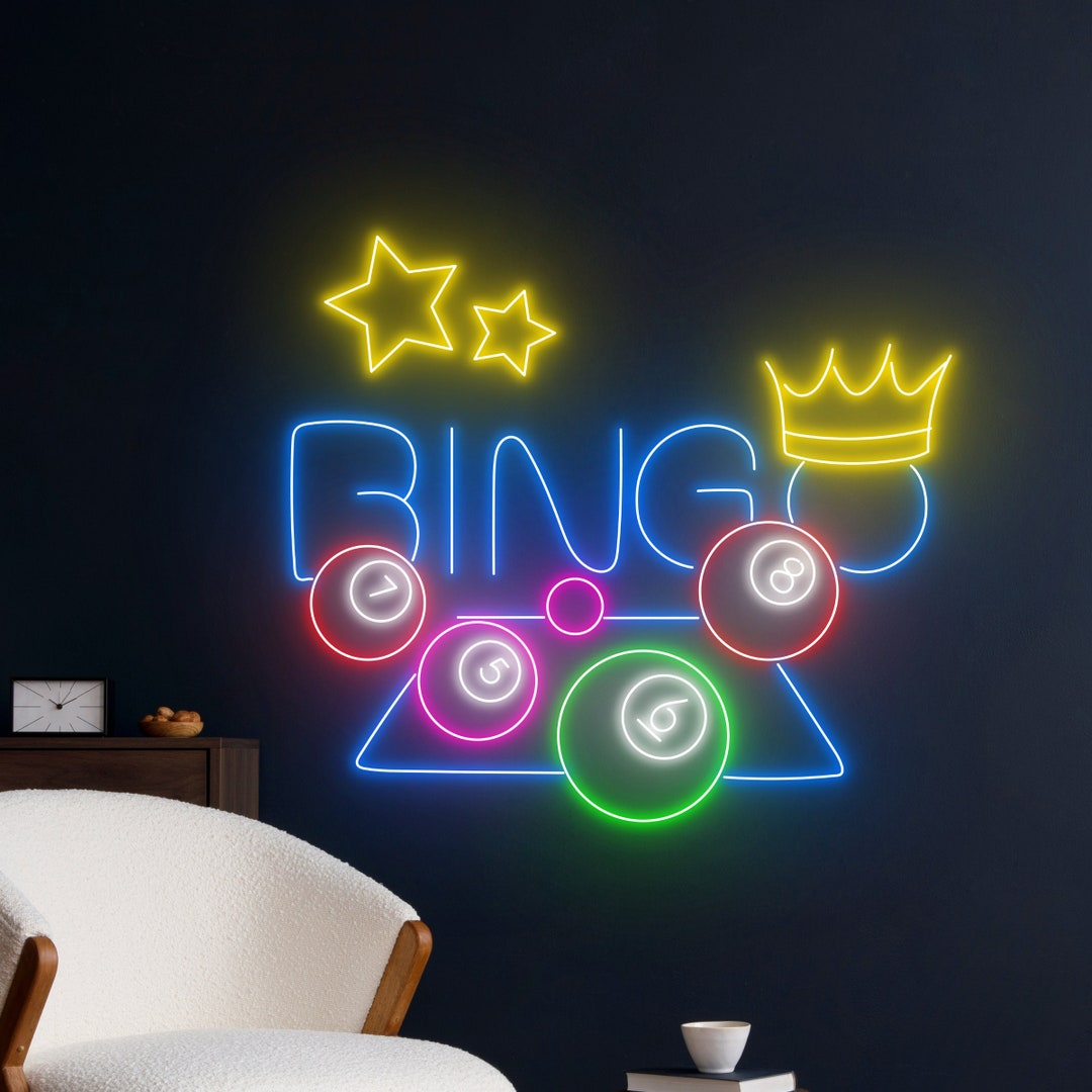 Bingo Neon Sign, Bingo Led Light, Bingo Led Sign, Custom Neon Sign ...