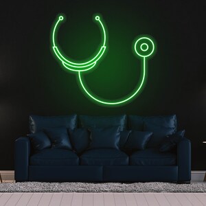 Stethoscope Neon Sign, Medical Device Led Neon, Medicine Led Light ...