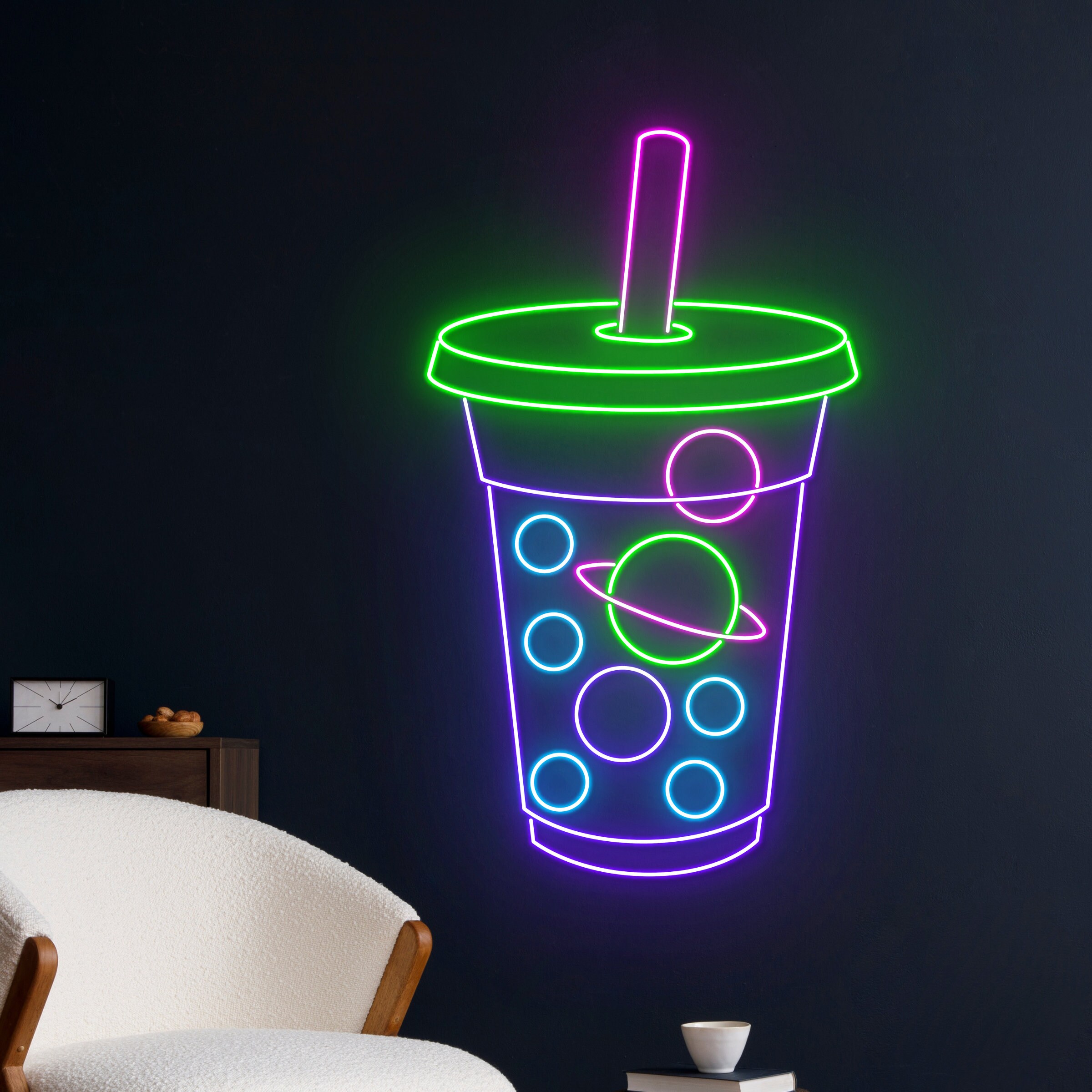Bubble Tea Neon Sign, Boba Tea Neon Light, Milk Tea Led Sign, Tea Drink ...