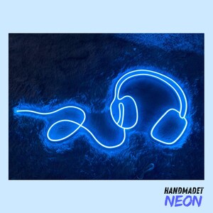 Headphone Neon Sign, Headphone Led Sign, Gamer Led Light, Headphone ...