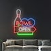 Bowl Open Neon Sign, Let's Bowl Bowling Led Sign, Quote Bowling Led ...
