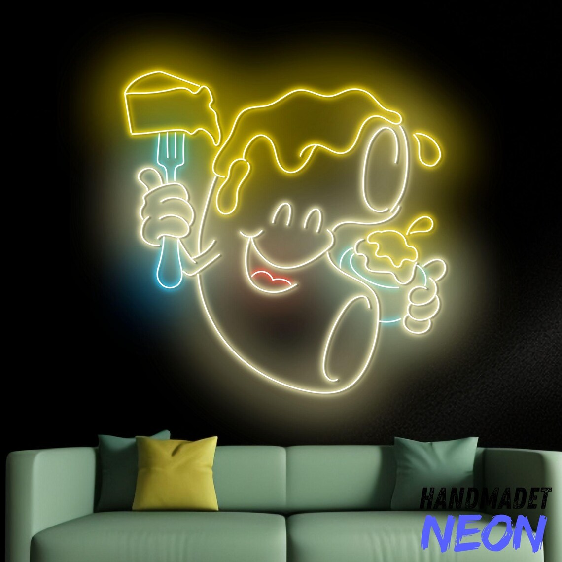 Macaroni and Cheese Neon Sign, Macaroni Led Sign, Mac and Cheese Led ...