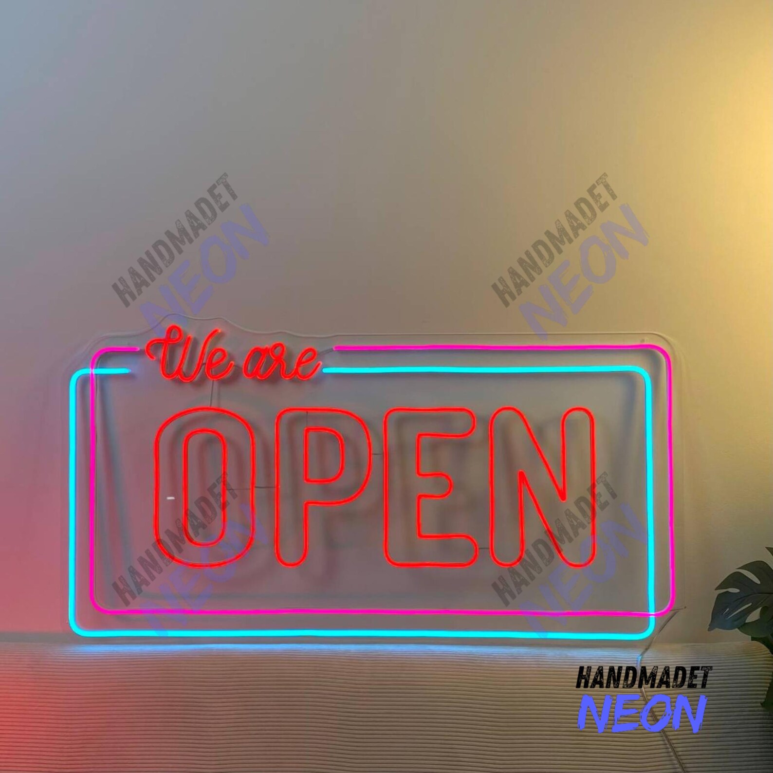 We Are Open Led Sign, We Are Open Neon Sign, Open Led Light, Custom ...