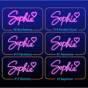Custom Name Neon Sign, Nursery Neon Sign, Custom Name Neon Sign, Custom ...
