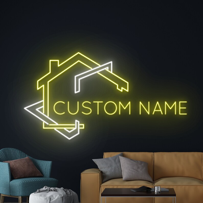 Architecture Led Sign, Construction Neon Light, House Building ...