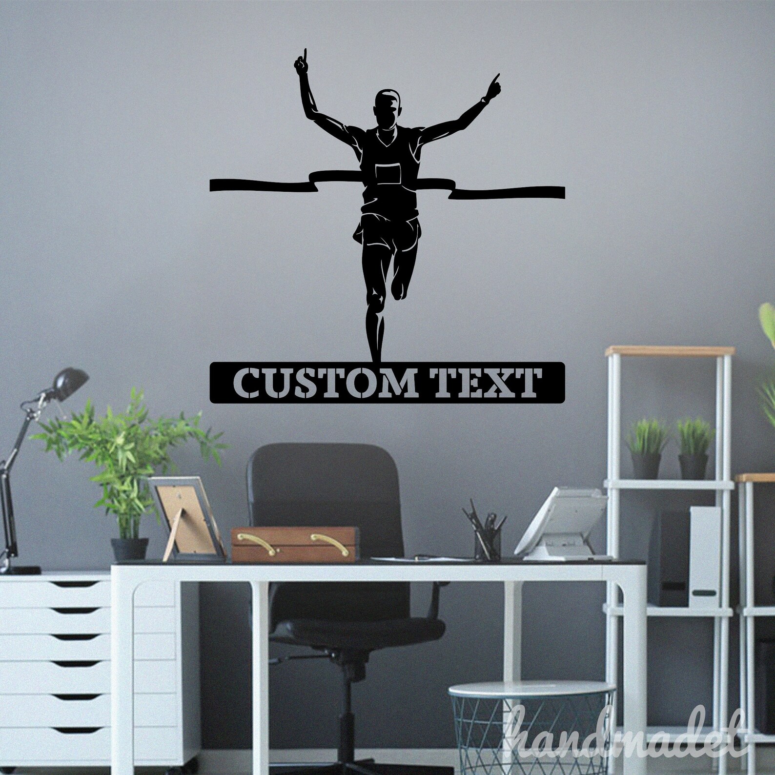 Custom Marathon Metal Wall Art LED Light, Marathon Metal Sign, Marathon ...
