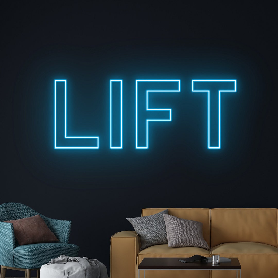 Lift Neon Sign, Lift Neon Light, Gym Led Sign, Workout Led Light ...