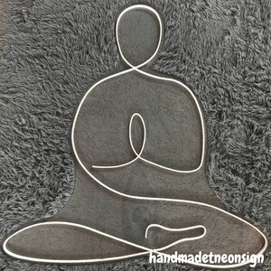 Yoga Pose Neon Sign, Yoga Pose Led Sign, Yoga Led Lights, Christmas ...