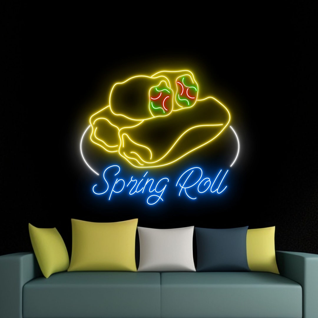 Spring Roll Neon Sign, Spring Roll LED Sign, Spring Roll Neon Light ...