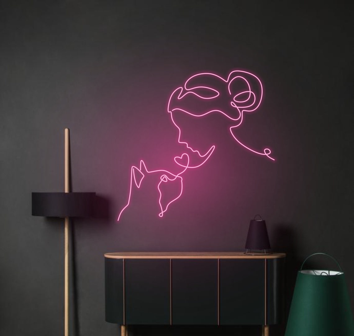 Dog Lovers Neon Signs Cute Dog Led Signs Pet Lover Gifts - Etsy