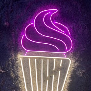 Cupcake Neon Sign, Cupcake Led Sign, Led Light, Custom Neon Sign, Home ...
