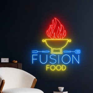 Fusion Food Neon Sign, Fusion Cuisine Neon Light, Cuisine Led Light ...