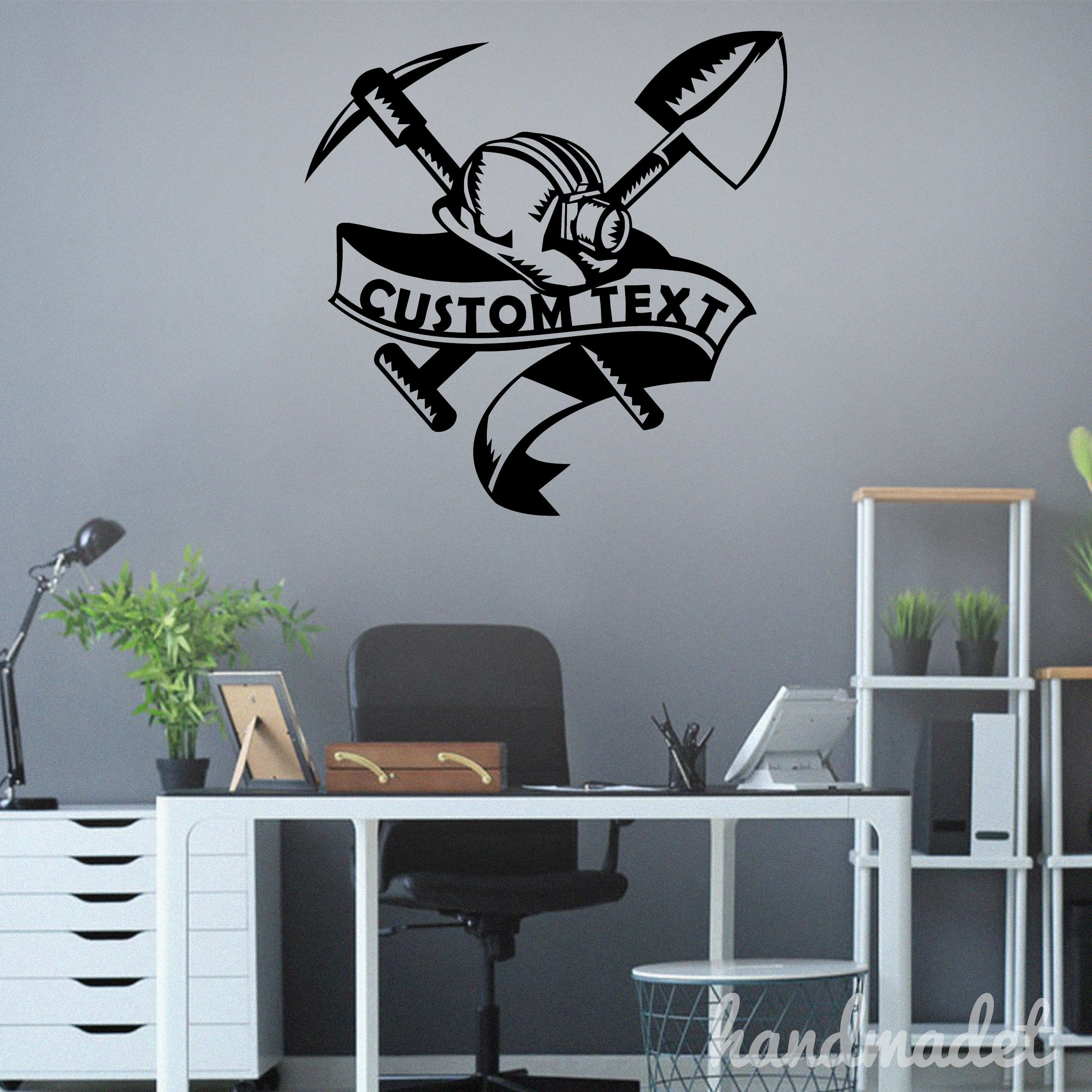 Custom Coal Mine Metal Wall Art LED Light, Coal Mine Metal Sign, Coal ...