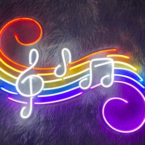 Music Led Sign, Music Neon Sign, Wall Decor, Music Led Light, Custom ...