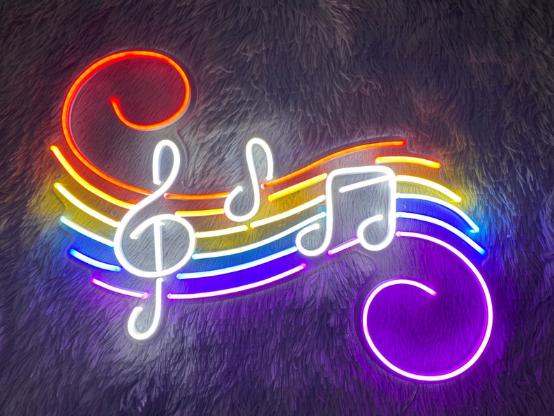 Music Led Sign Music Neon Sign Wall Decor Music Led Light - Etsy
