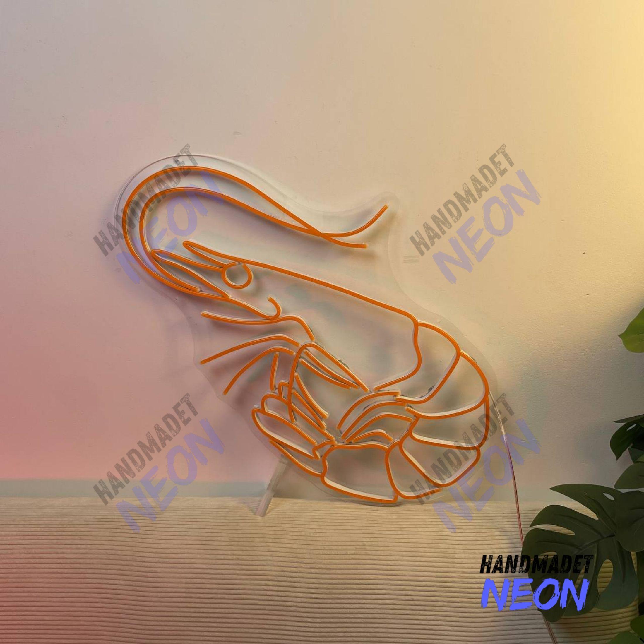 Shrimp Neon Sign, Sea Food Led Sign, Lobster Led Light, Crawfish Neon ...